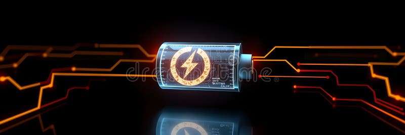 Battery Power Icon for Electrical Charge Energy Storage Industry ...