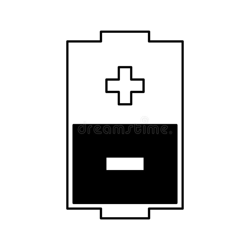 Battery Power Isolated Icon Stock Vector - Illustration of battery ...