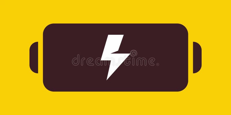 Battery Power Supply Charging Symbol Stock Illustration - Illustration ...