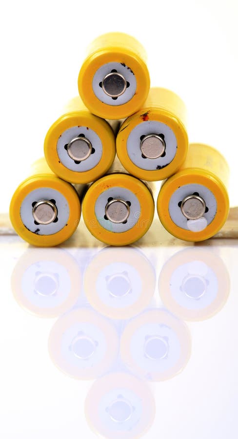 Battery stock photo. Image of minus, rechargeable, cylinder - 13628856