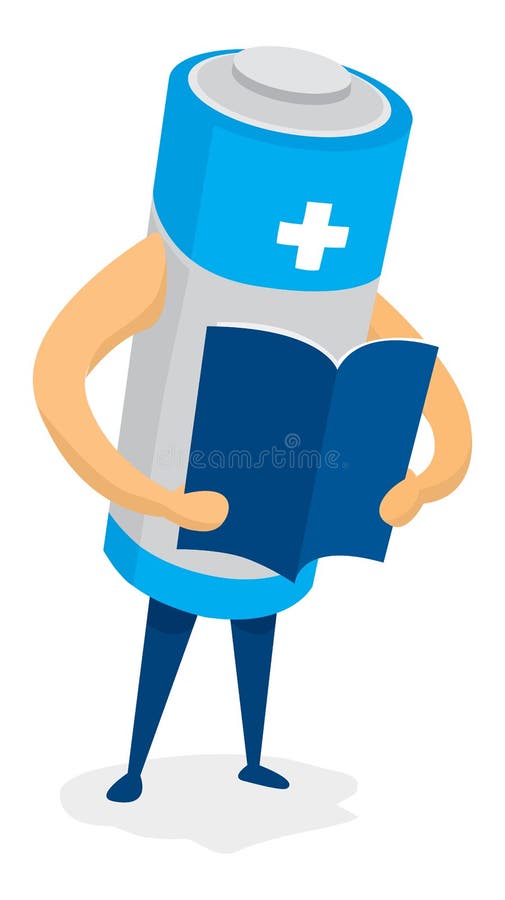 Positive Energy Battery Power Stock Vector - Illustration of green ...