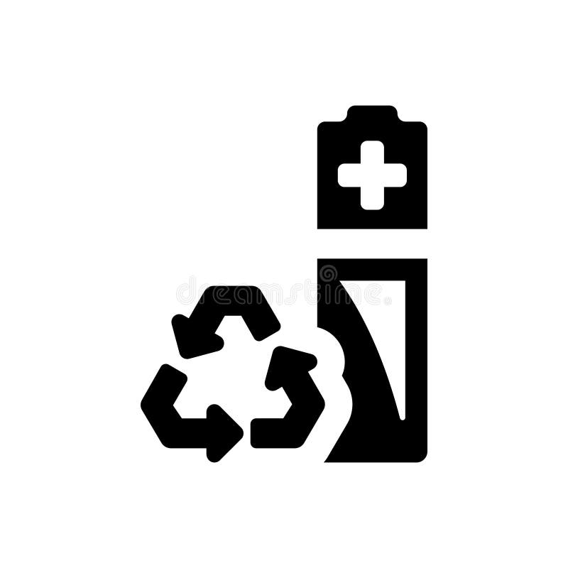 Battery recycle icon stock vector. Illustration of electricity - 230704406