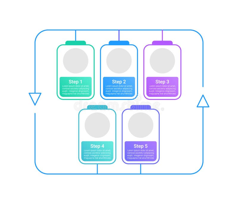 Battery Recycling Infographic Chart Design Template Stock Vector ...