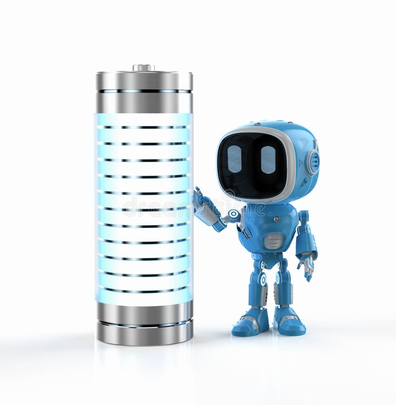 Battery Research and Development with Robot Hold Rechargeable Battery ...