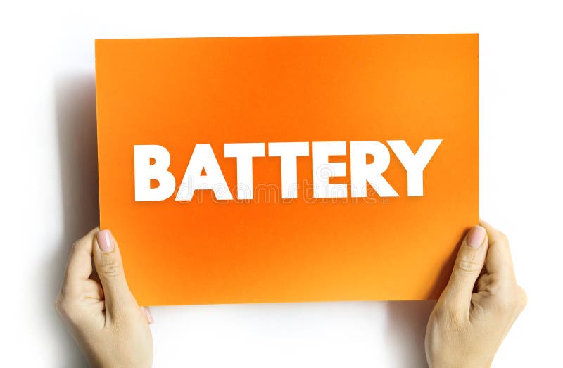 Battery - Source of Electric Power Consisting of Electrochemical Cells ...
