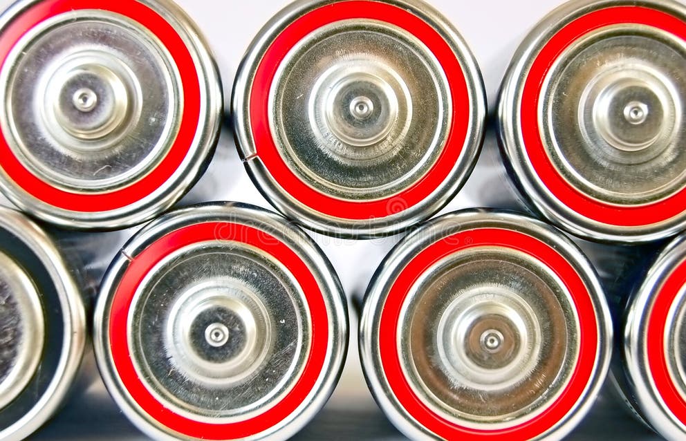 Battery stack stock image. Image of metallic, concentric - 1692027