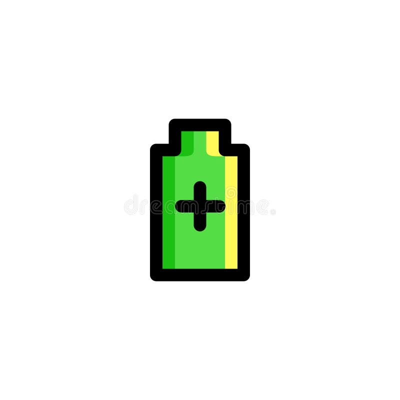 Battery Stamina Mode Icon stock vector. Illustration of plus - 266548129