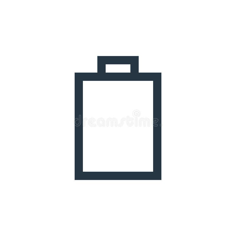 Battery Status Icon Vector from Basic Ui Concept. Thin Line ...