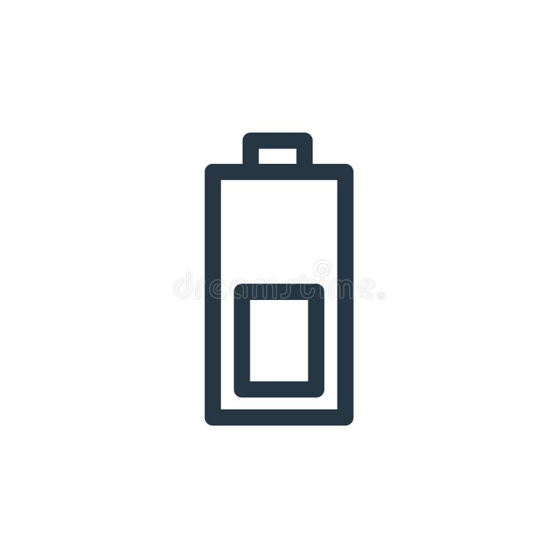 Battery Status Icon Vector from Miscellaneous Concept. Thin Line ...