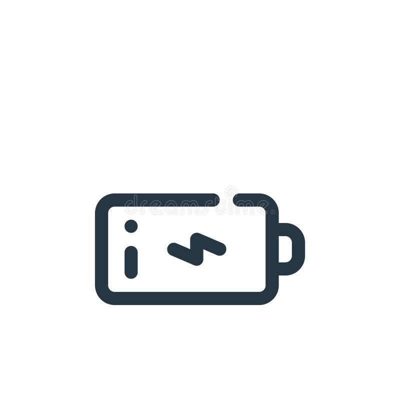 Battery Status Icon Vector from User Interface Concept. Thin Line ...