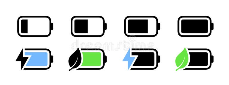 Battery Status Icons. Vector Scalable Graphics Stock Vector ...