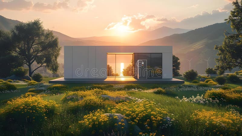 Battery Storage Solutions for Wind and Solar Power Generation. Concept ...