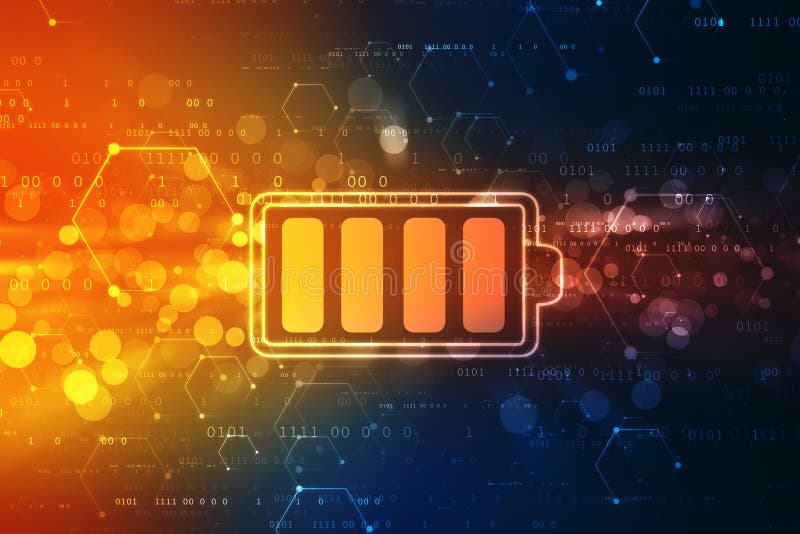 Battery Supply Concept Background, Energy Efficiency Concept, Power and ...
