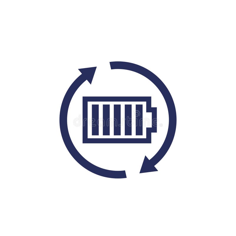 Battery Swap Icon, Replace a Battery Pictogram Stock Vector ...