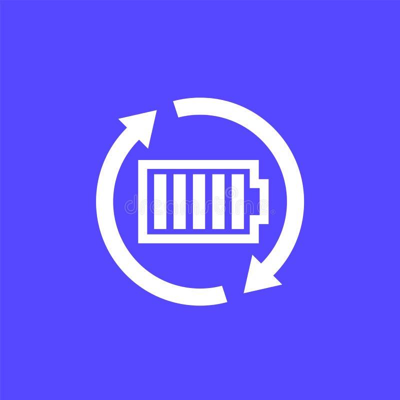 Battery Swap Icon, Replace a Battery Sign Stock Vector - Illustration ...