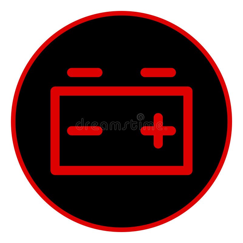 Battery System Warning Light Symbol Sign, Vector Illustration, Isolate ...