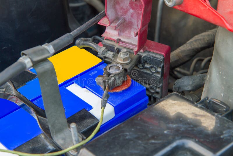 Battery terminals stock photo. Image of terminals, phone - 66300636