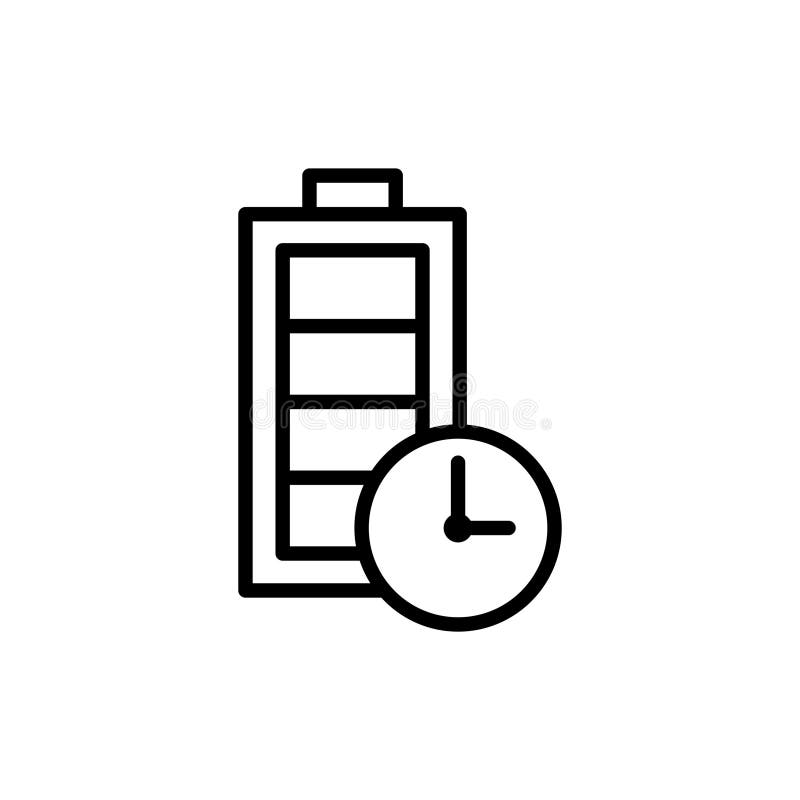 Battery Time Logo Design Template. Stock Vector - Illustration of ...