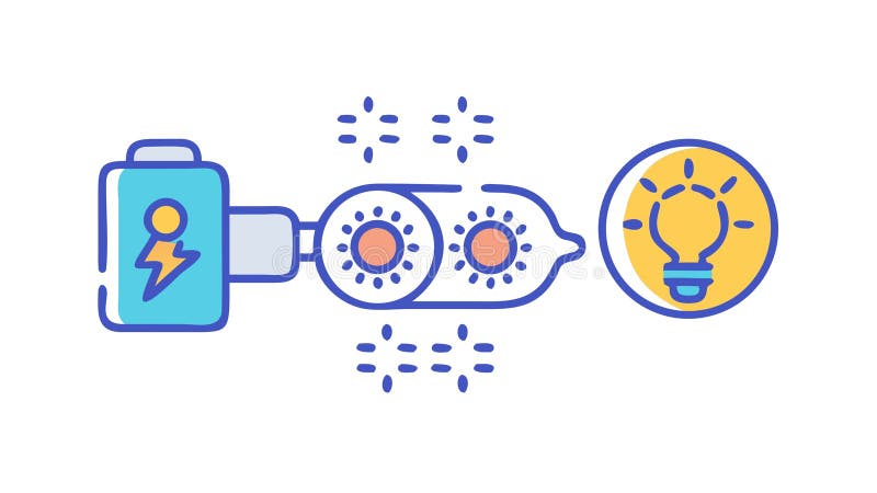 Battery To Idea Energy Conversion Icon, Powering Innovation, Vector ...