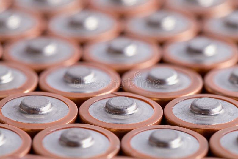 Battery Tops Close Up stock image. Image of battery - 240971729