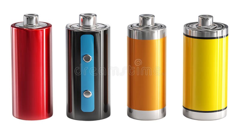 Battery on Transparent Background Stock Illustration - Illustration of ...