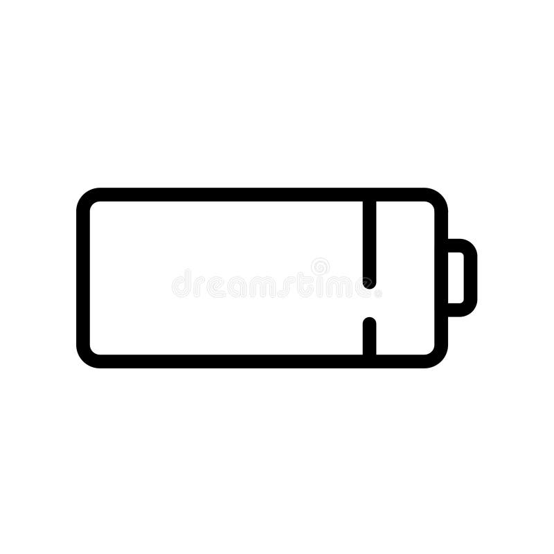 Battery - vector icon stock vector. Illustration of electric - 347998896
