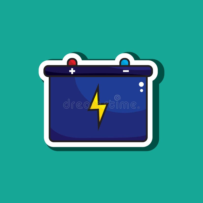 Battery. Vector Illustration Decorative Design Stock Vector ...