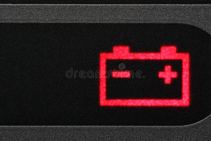 Battery warning light stock photo. Image of dashboard - 83351688