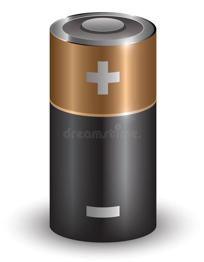 Battery stock vector. Illustration of power, household - 31143087
