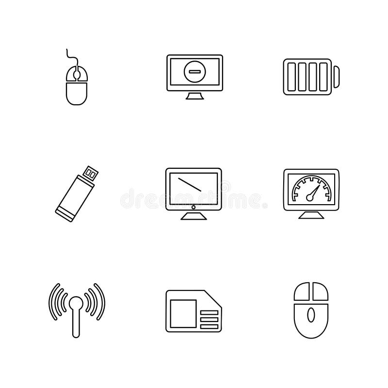 Battery , Wifi , Network , Infrared , Signals , Web , User Inter Stock ...