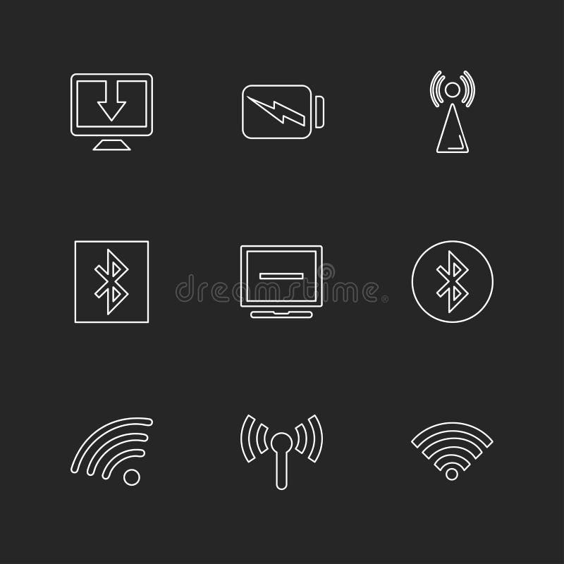 Battery , Wifi , Network , Infrared , Signals , Web , User Inter Stock ... Battery , Wifi , Network , Infrared , Signals , Web , User Inter Stock ...