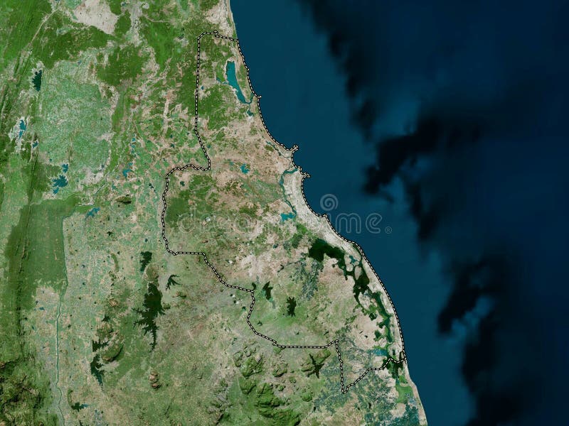 Batticaloa, Sri Lanka. High-res Satellite. No Legend Stock Illustration ...