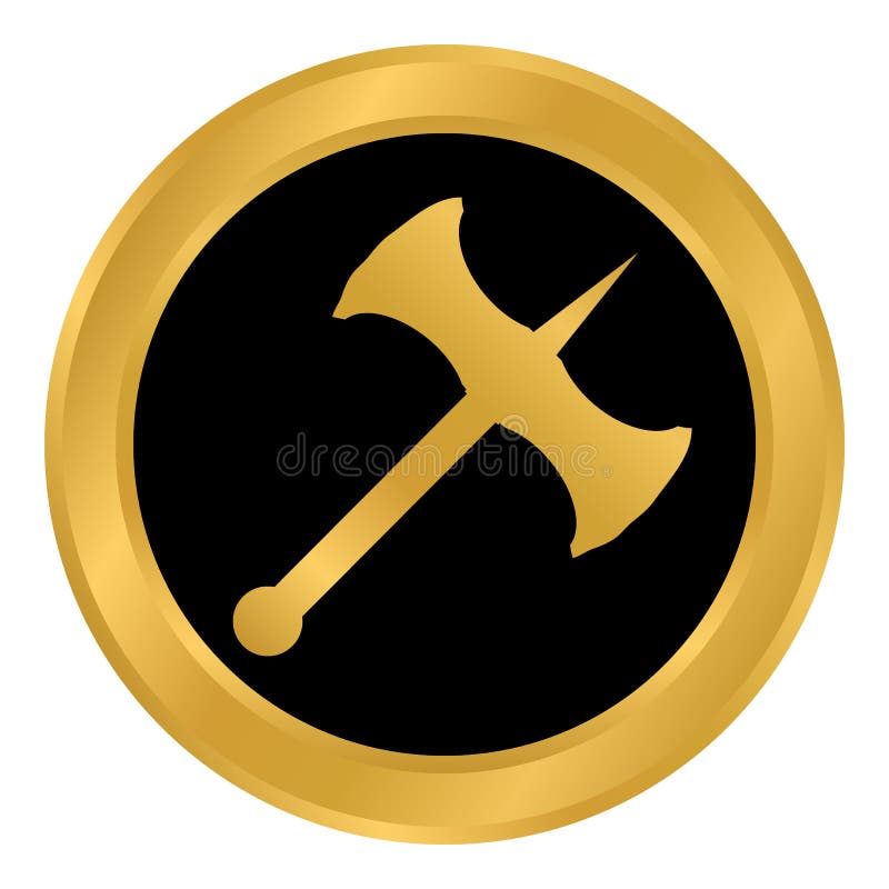 Golden Battle Axe Stock Illustrations – 226 Golden Battle Axe Stock ...