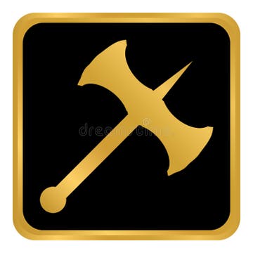 Golden Battle Axe Stock Illustrations – 226 Golden Battle Axe Stock ...