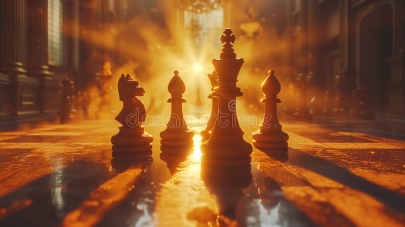 Battle on a Chess Board As a Metaphor for Human Battles Stock ...
