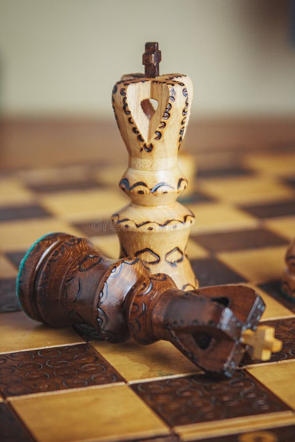 Tradition Wooden Chess Figures Stock Photo - Image of sport, pawn ...
