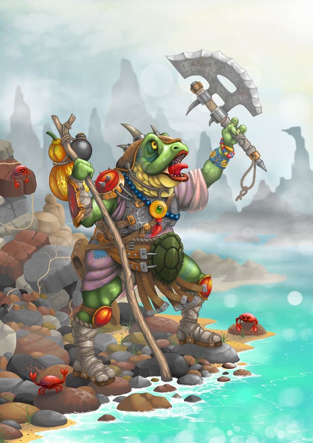 Battle-cry stock illustration. Illustration of fantasy - 48848213