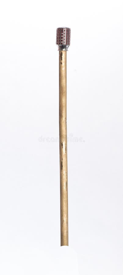 Golden Magic Staff on a White Background Stock Photo - Image of vintage ...