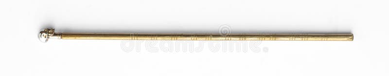 Golden Magic Staff on a White Background Stock Photo - Image of golden ...
