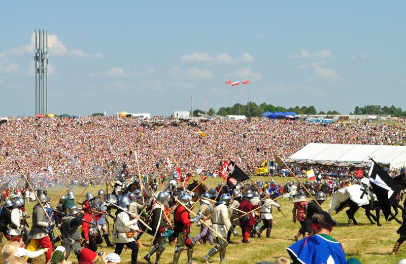 Battle of Grunwald 1410 Reenactment Editorial Photography - Image of ...