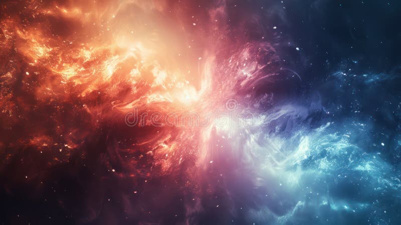 Battle between Light and Dark Forces in an Abstract Stock Illustration ...