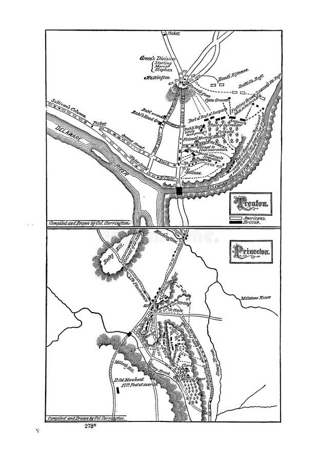 Battle Maps American Revolution Stock Illustrations – 41 Battle Maps ...
