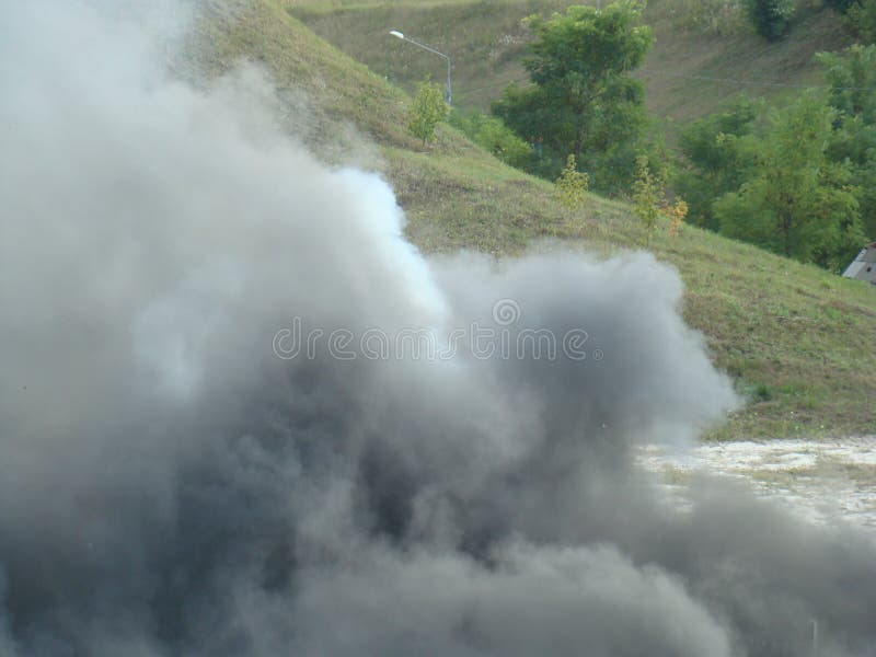 Battle stock image. Image of battle, smoke, reconstruction - 102040527