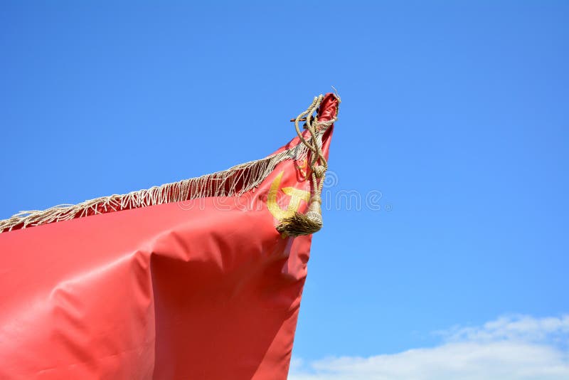 Battle red flag stock image. Image of fighting, aiguilettes - 58789023