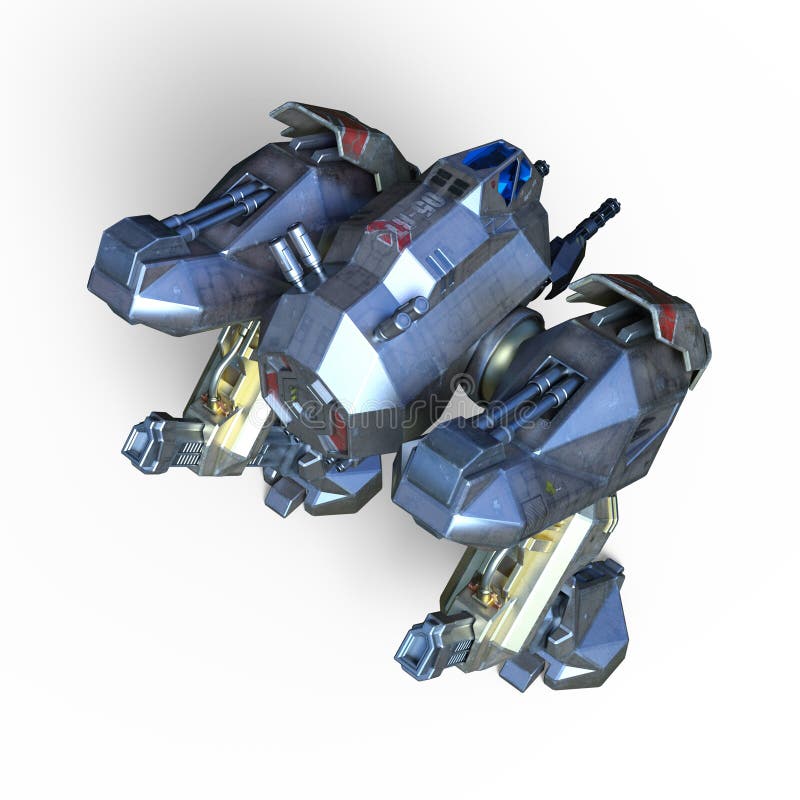 Battle robot stock illustration. Illustration of machine - 68769114