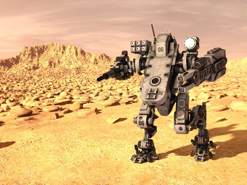 Battle robot stock photo. Image of weapon, demand, attack - 69007072