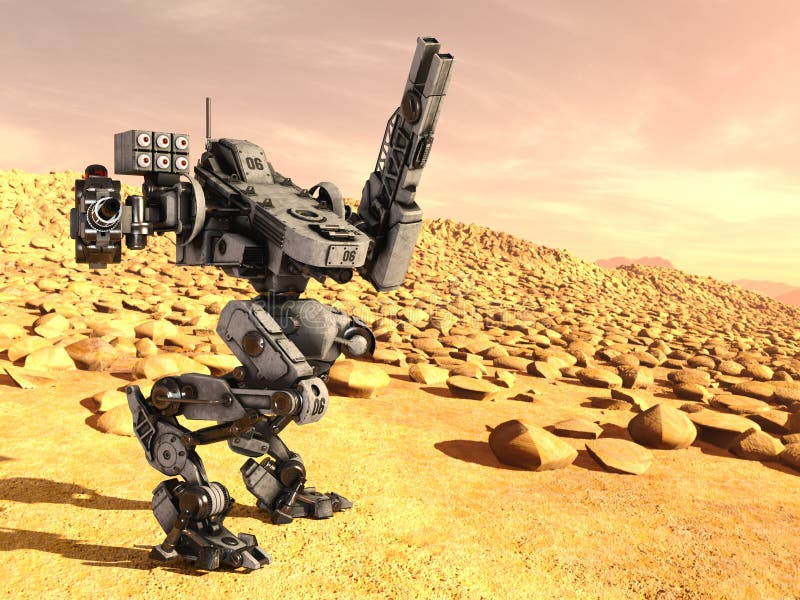 Battle robot stock image. Image of demand, affairs, rocket - 69007075