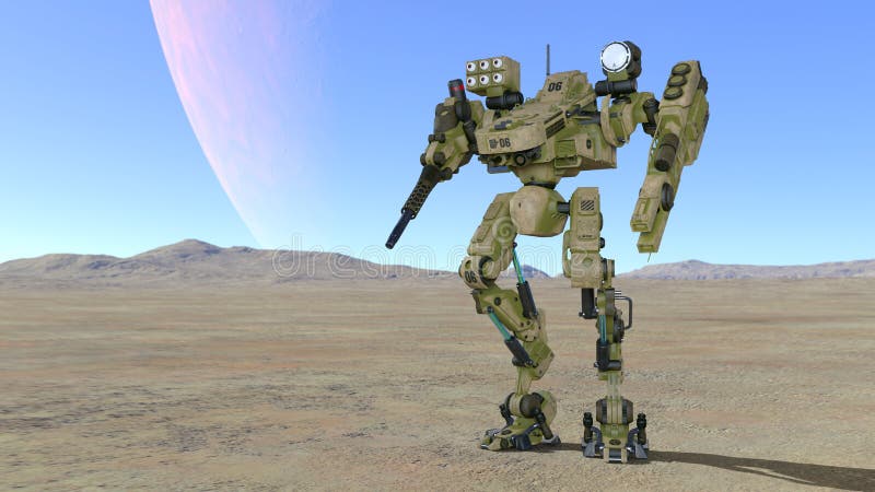 Battle robot stock photo. Image of attack, military, rocket - 69863948