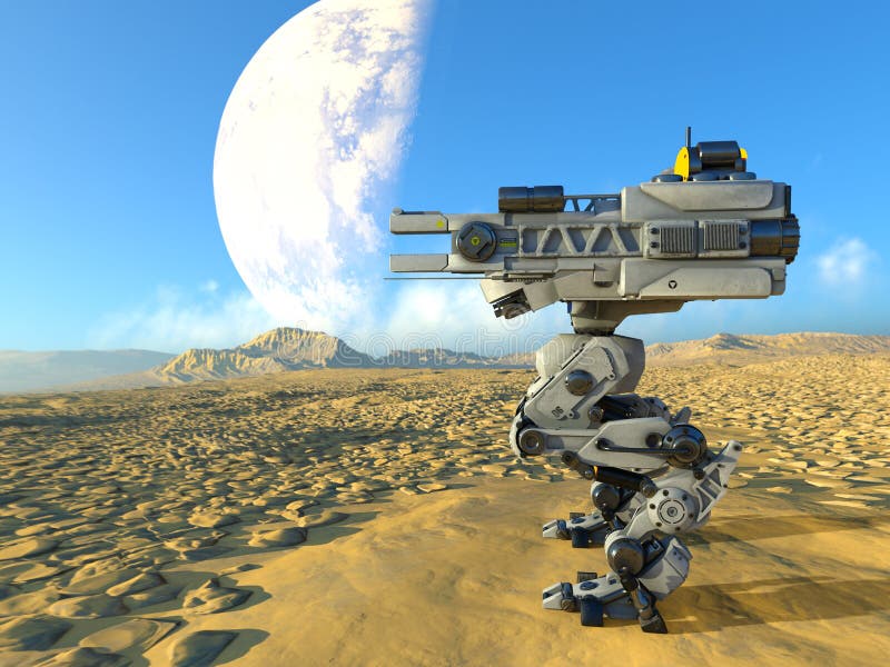 Battle robot stock illustration. Illustration of affairs - 84828796