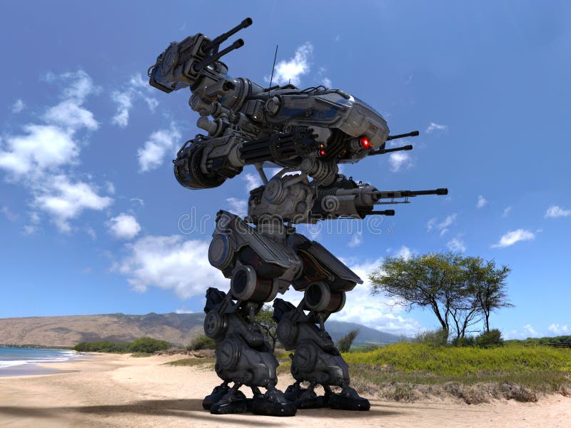 Battle robot stock photo. Image of weapon, ship, game - 57758486